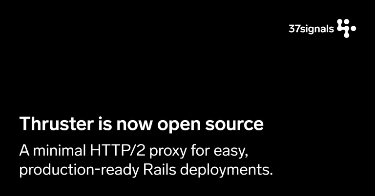 37signals Dev — Thruster is now open source?