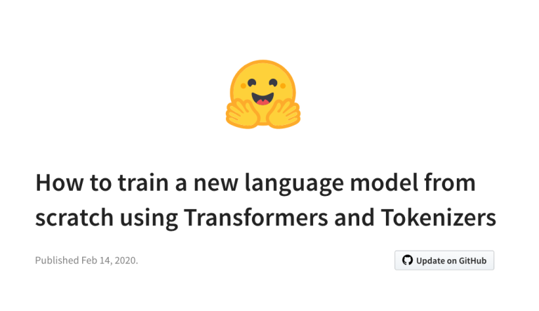How to train a new language model from scratch using Transformers and Tokenizers?