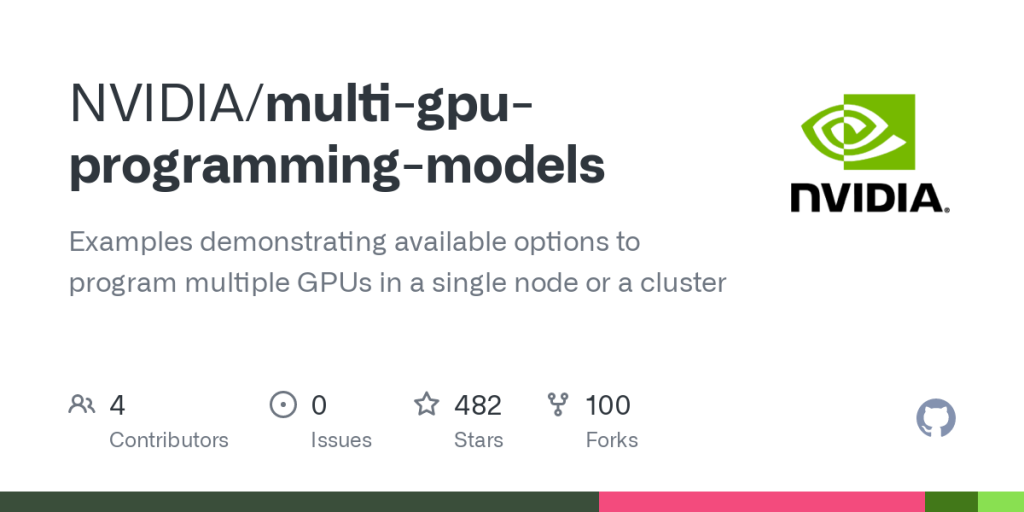 GitHub - NVIDIA/multi-gpu-programming-models: Examples demonstrating available options to ...